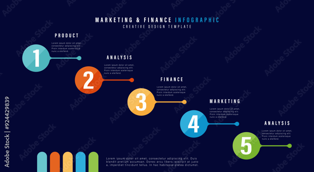 step infographic or process infographic design . business infographic ...