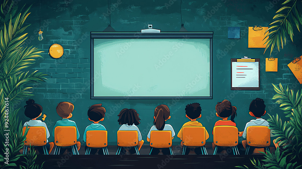 Flat vector high-resolution Back to School Pack featuring classroom ...