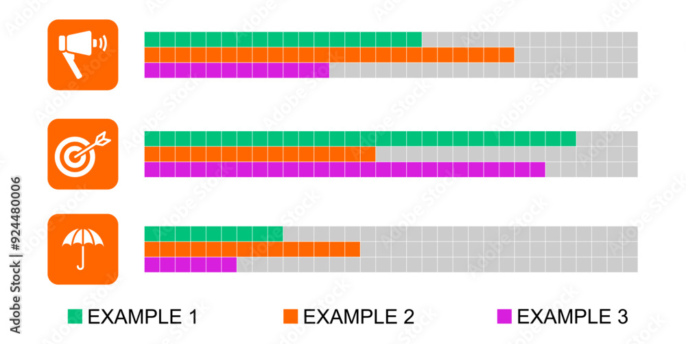 Editable pixel infographics collection charts ,corporate report ,data ...