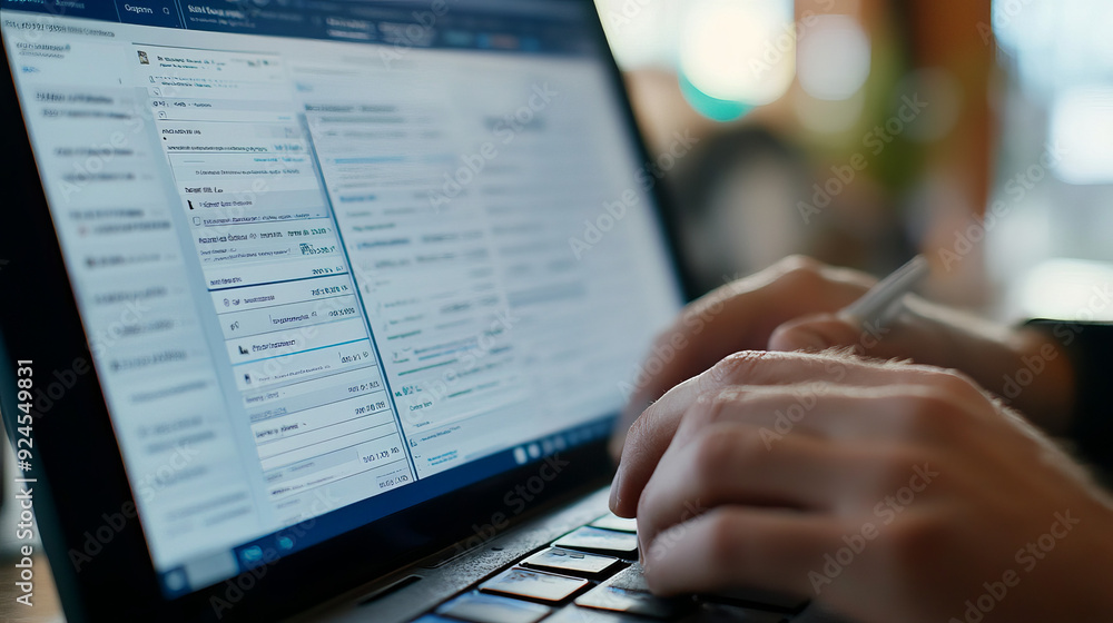 CRM system, Customer Interaction Tracking: A CRM system interface ...