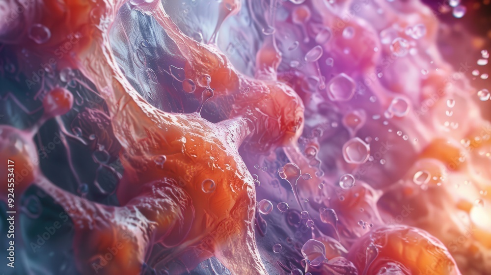 Artistic depiction of gout, showing uric acid crystals in joints and ...