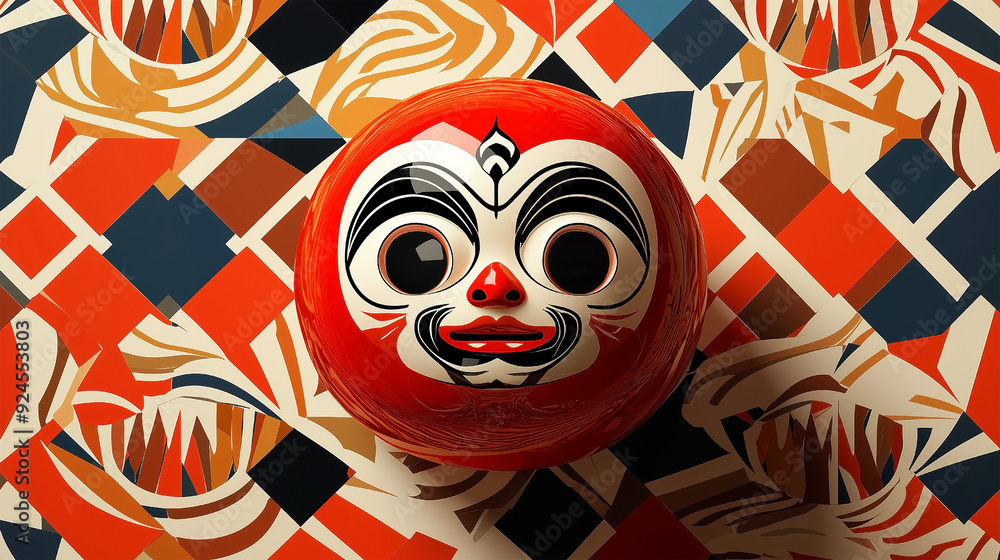 Explore intricate Daruma Doll Patterns, showcasing the traditional ...