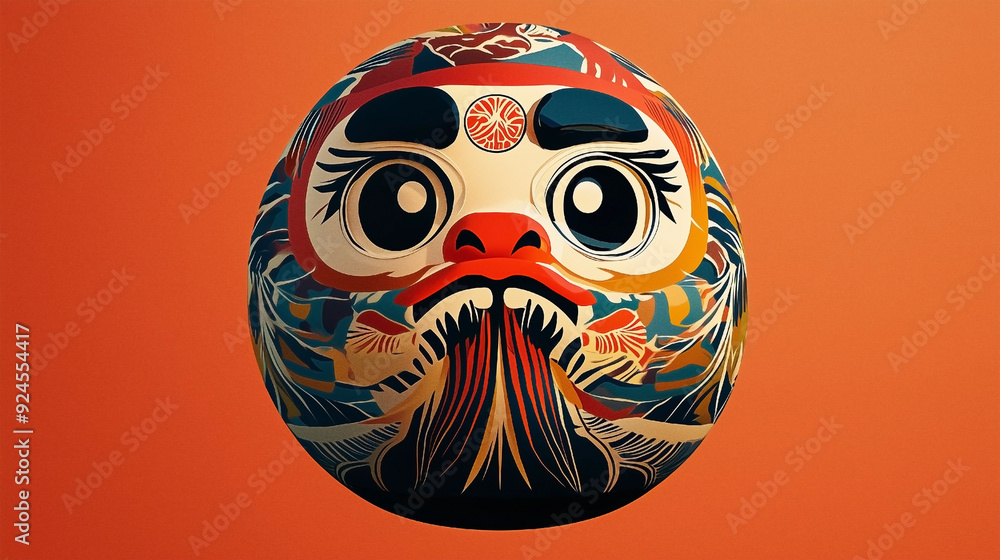 Explore intricate Daruma Doll Patterns, showcasing the traditional ...