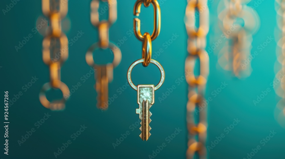 A conceptual image symbolizing security and safety, featuring a ...