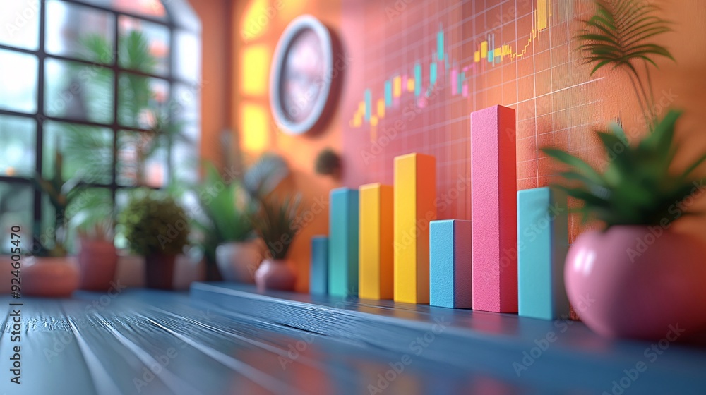 Financial Performance Analysis: Line charts with highlighted points in ...
