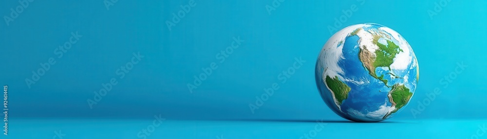 Adapting to climate change, flat design, top view, global theme ...