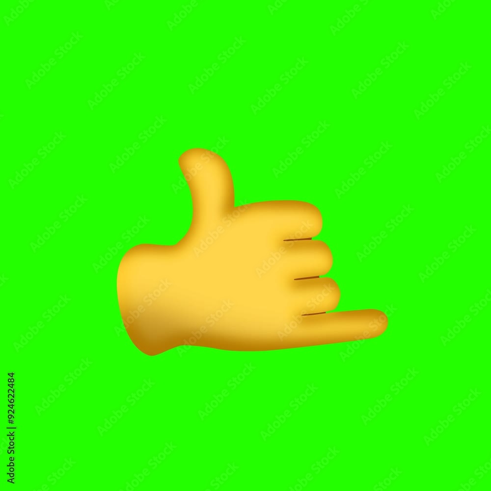 Animated Facebook emoji of hand up Stock Video | Adobe Stock