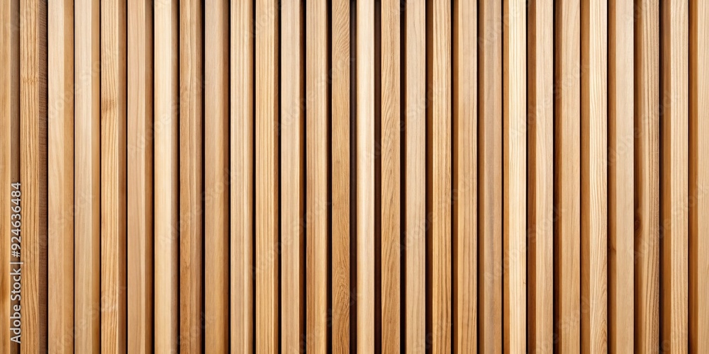 Natural wood lath wall background featuring a seamless vertical pattern ...