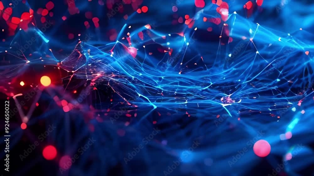 Big data technology science abstract background. Data scientist querying. Analysing visualizing ...