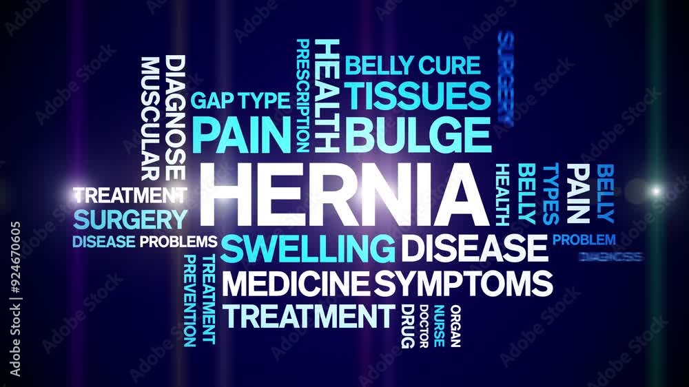 Hernia animated word cloud;text design animation tag kinetic typography ...