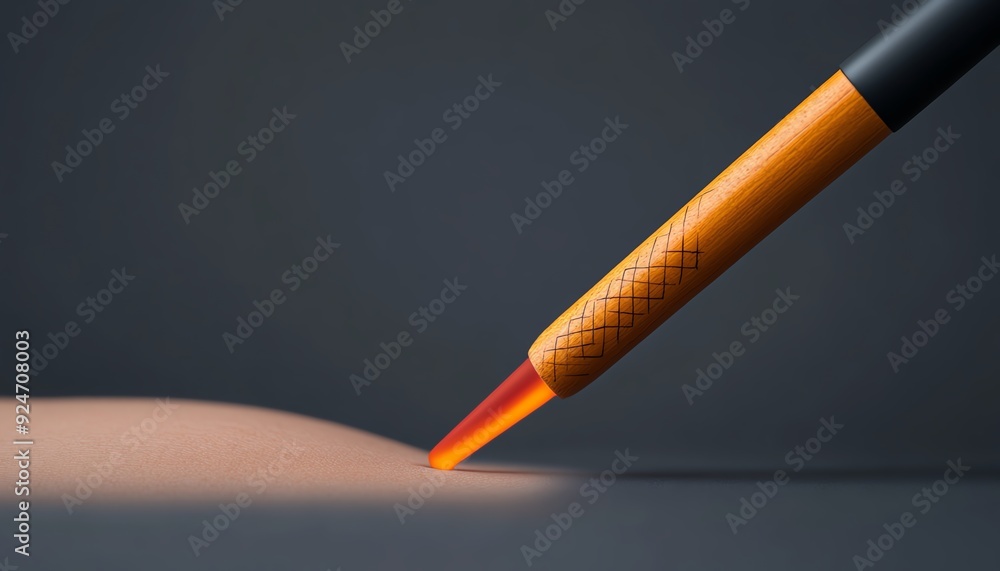 Digital rendering of tattoo fading on skin, showing the laser's effect ...