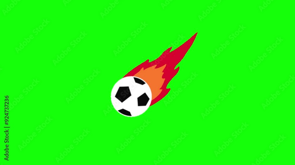 Football playing motion graphic animation with clip template 4k chroma ...