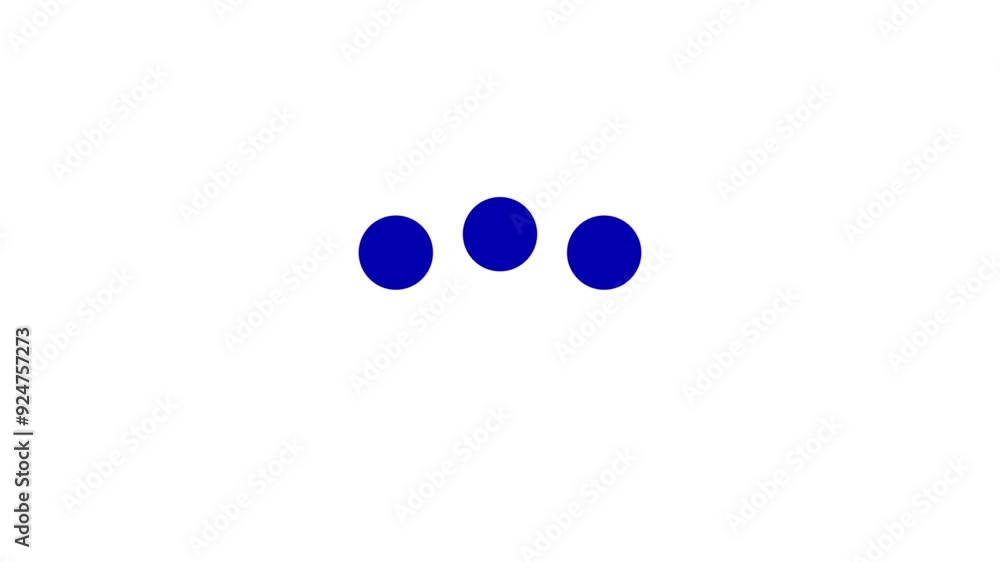 Typing loading dots animation. Animation of seamless loop. reminiscent ...