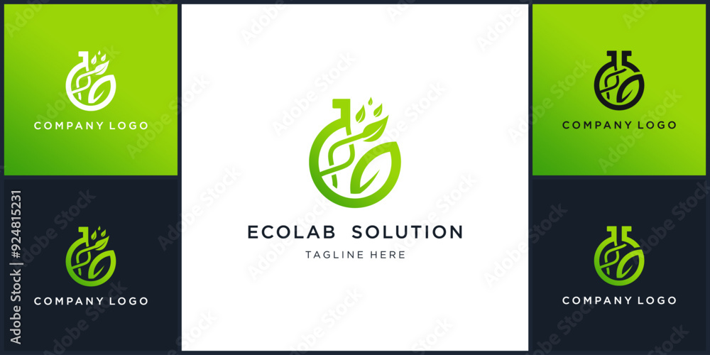 Vector of ecolab solution logo design template, can be used in various ...