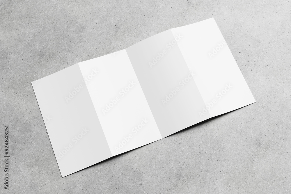 Quad Fold Brochure Mockup for showcasing your design to clients Stock ...