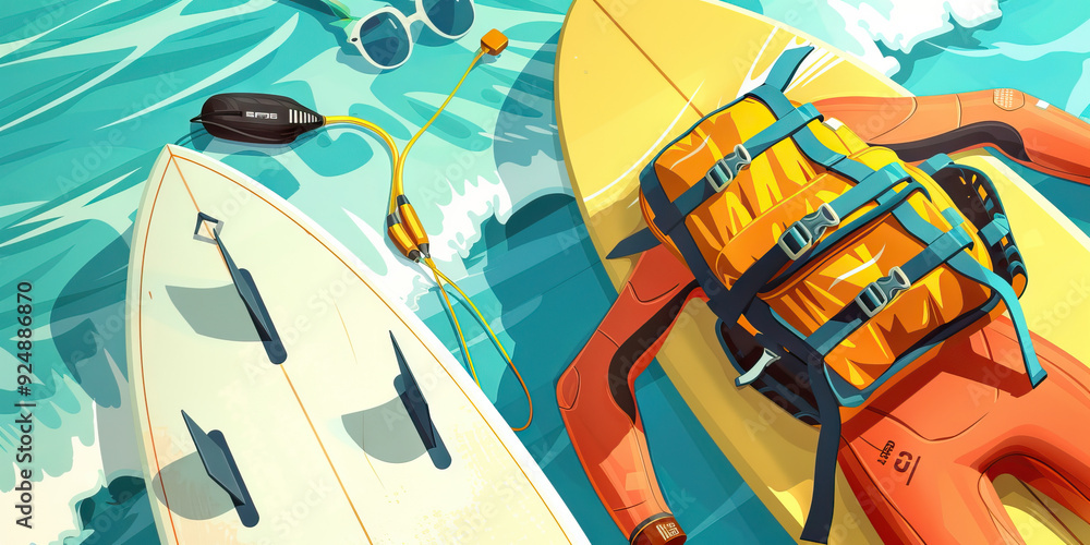 Surf's Up: Gear Up for an Exciting Surfing Experience - Visualize a set ...