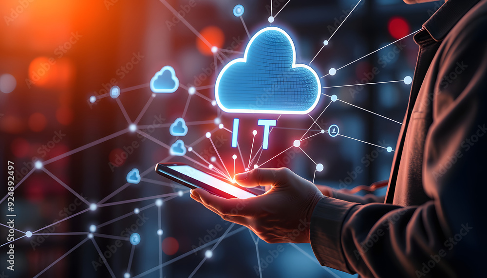 Communication technology , smart connection IOT and people network ...