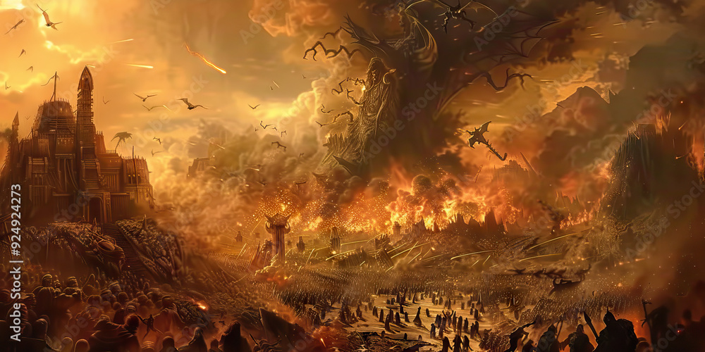 Armageddon: The Final Battle Between Good and Evil - Imagine a scene of ...