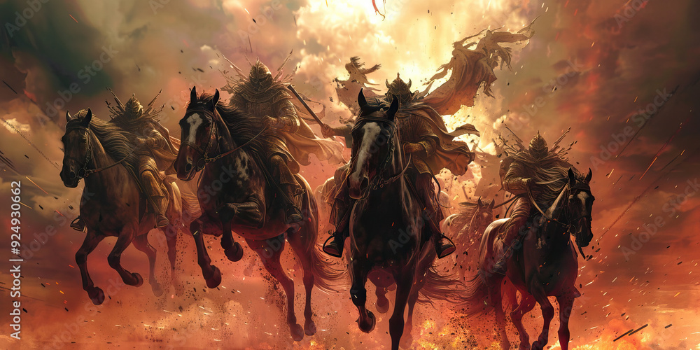 The Four Horsemen: Unveiling the Symbols of the Apocalypse - Picture a ...