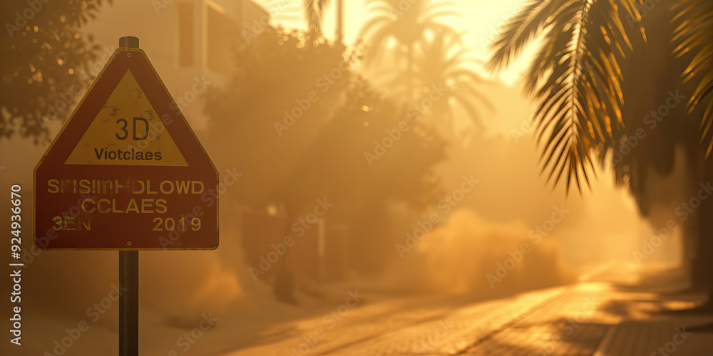 Dust Storm Alert: Safety Tips for Dust Storms - See a sign indicating a ...