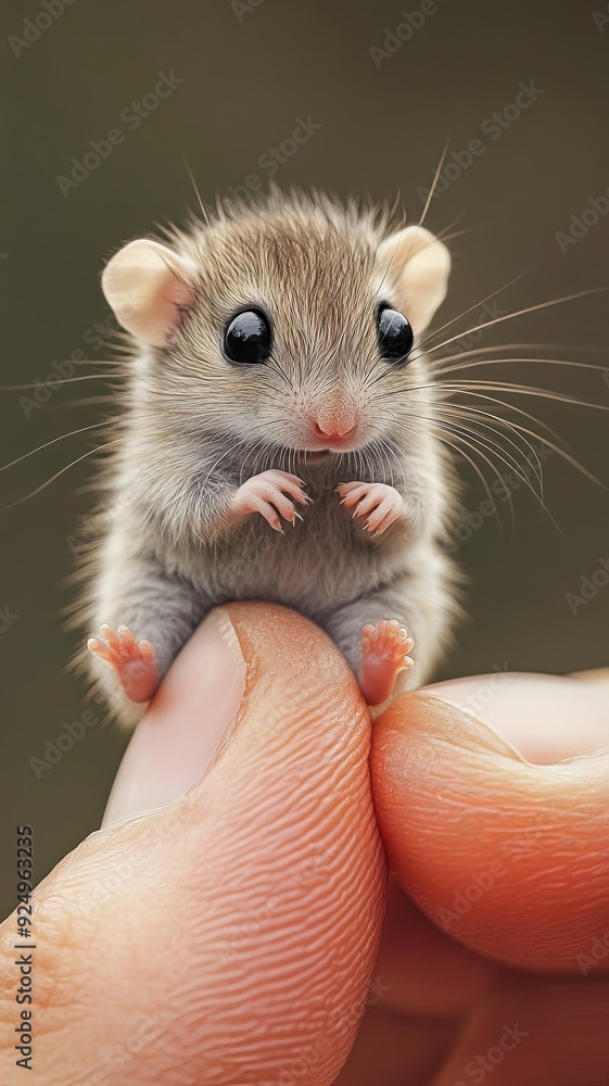 An incredibly detailed, 8K photorealistic depiction of a tiny baby ...