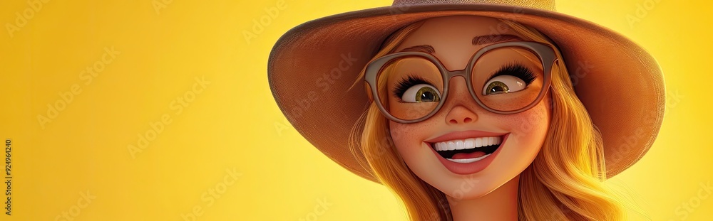Charming sun kissed character in trendy brown chapeau striking a ...