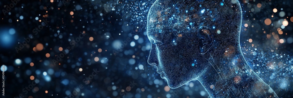 Digital Mind: The Future of Thinking - A digital representation of a ...