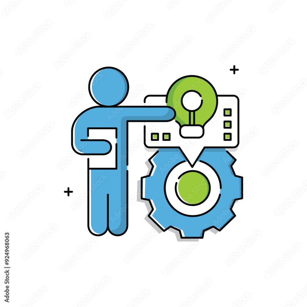 Big Data Driven, insights, data strategy Vector Symbol Icon Design with ...
