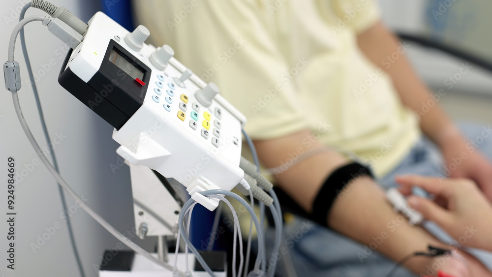 Electromyography for testing patient nerve activity. A modern medical ...