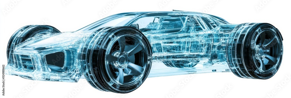 Transparent Car Design Concept, Futuristic Automotive Technology - A ...