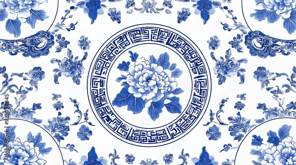 Minimalist poster design in ultra-high resolution, featuring a seamless ...