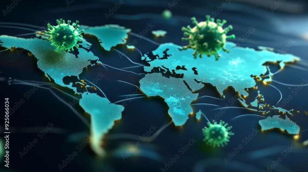 World map showing global spread of MPOX virus across every country and ...