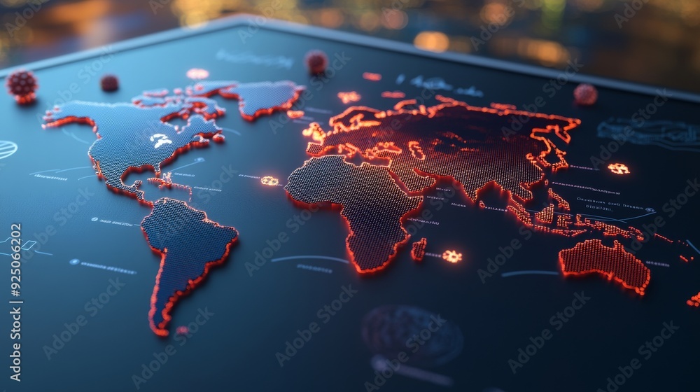 World map showing global spread of MPOX virus across every country and ...