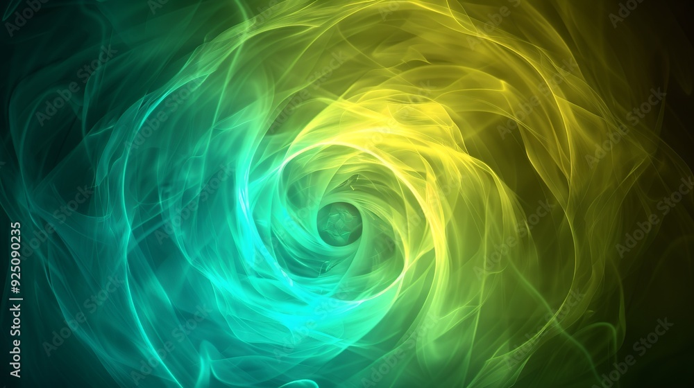 data wave function, fractal torus in the middle, in turquoise and ...