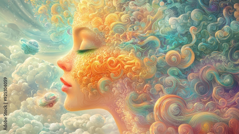 Abstract depiction of working memory integrating visual and verbal info ...