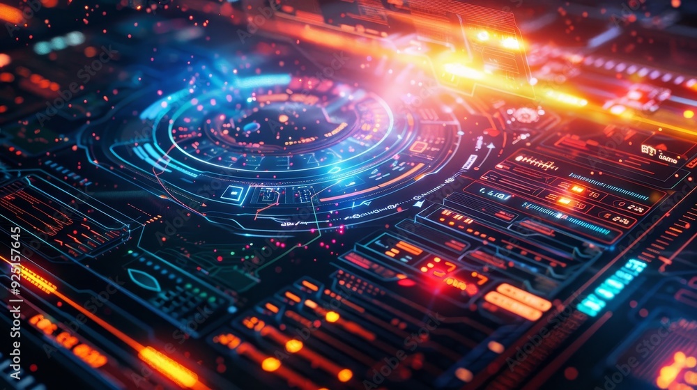 Screenshots of alien spaceships. Universal HUD, graphic elements UI ...