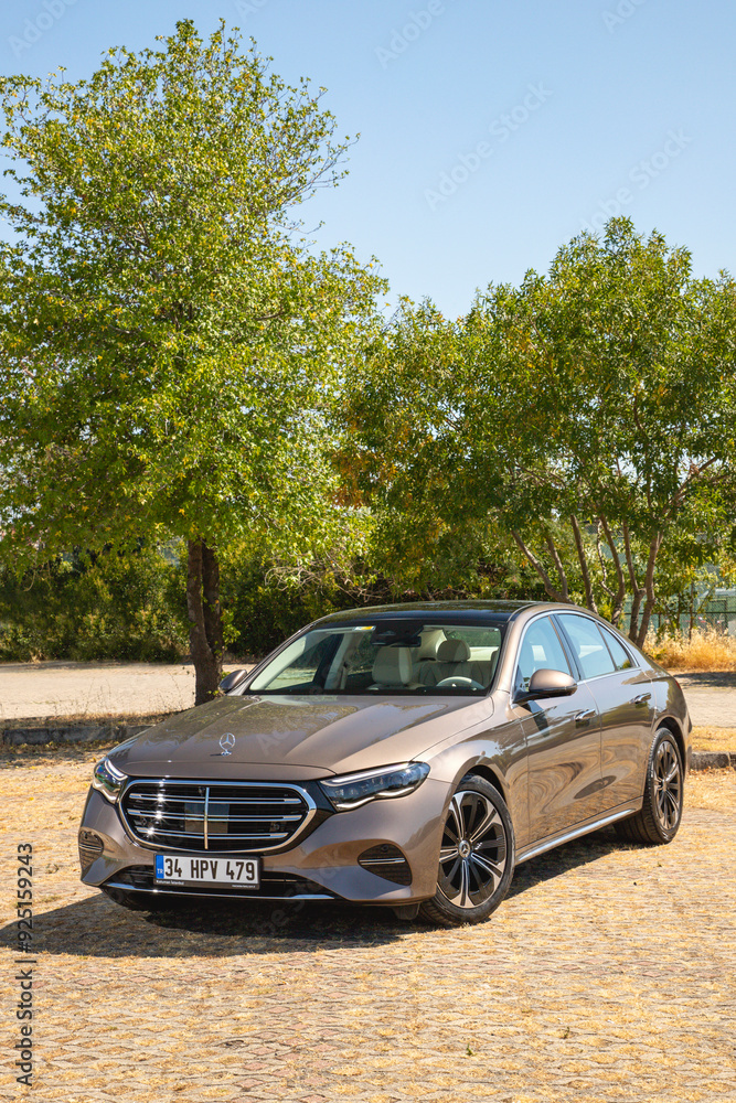 Mercedes-Benz E180 is a mid-sized sedan featuring a sleek design and ...