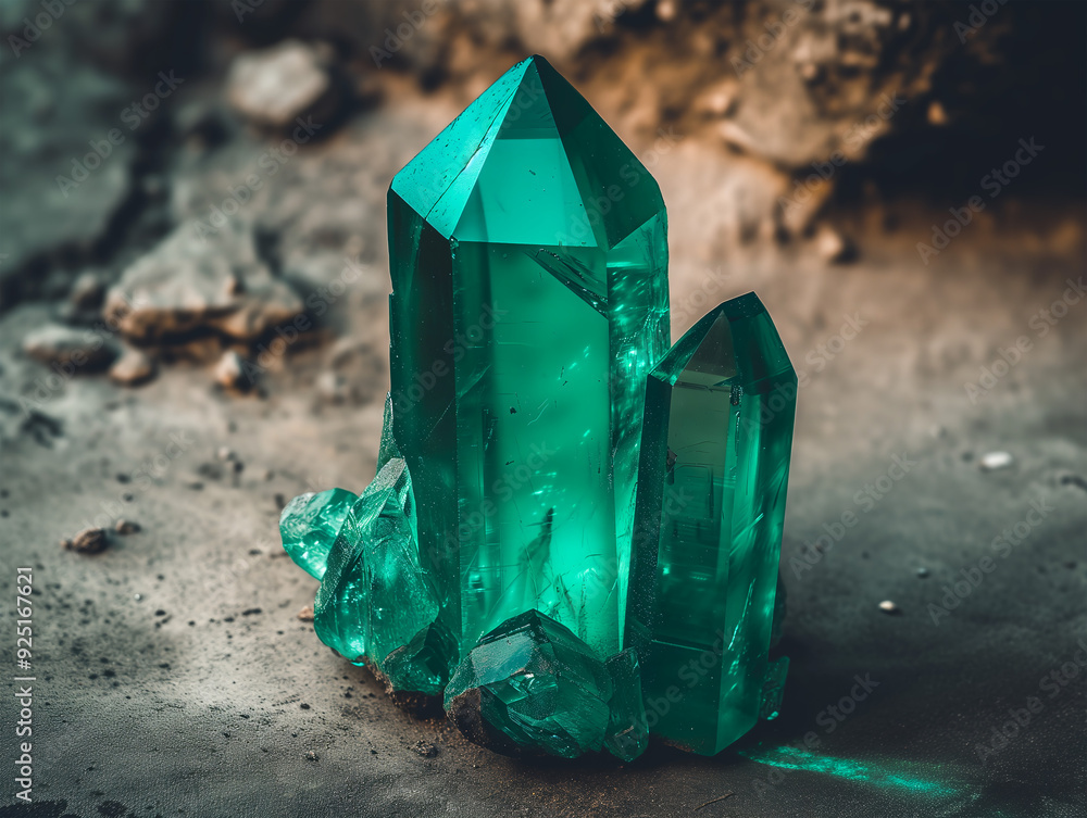 Emerald is a vibrant green beryl, symbolizing love, renewal, and wisdom ...