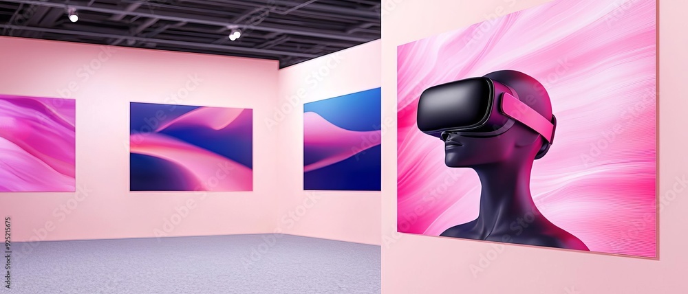 Virtual gallery showcasing innovative digital exhibits, highlighted ...