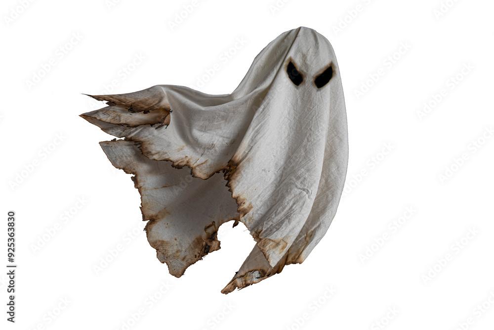Floating scary white fabric ghosts for Halloween parties to celebrate ...