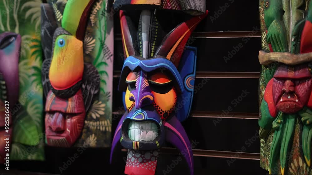 costa rica indigenous sculpture mask, boruca, costa rican indian tribe ...