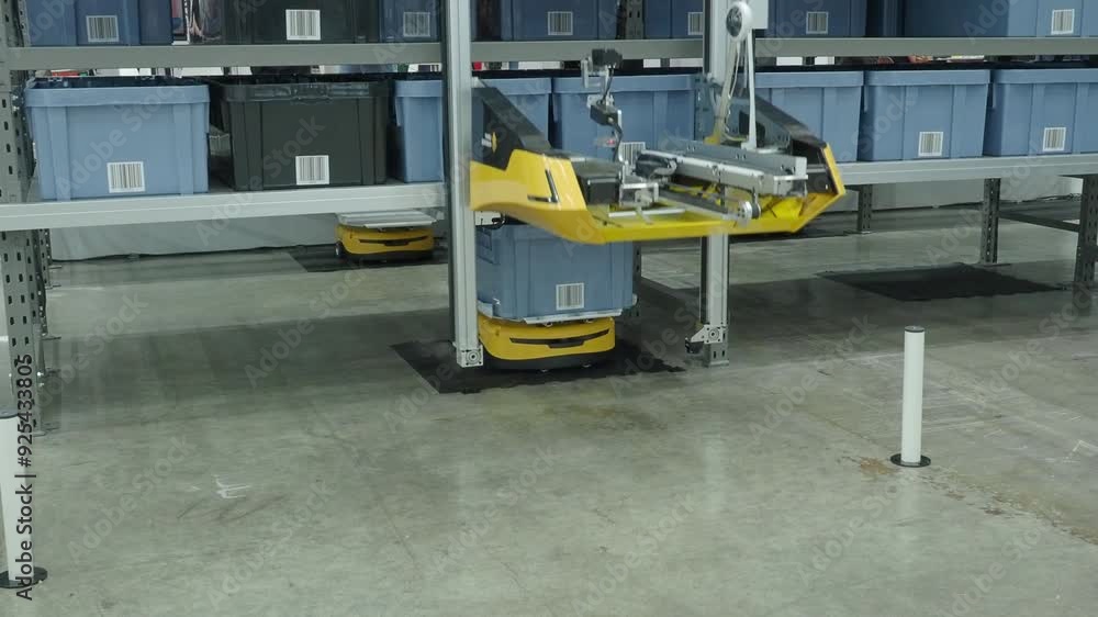 Demonstration of Smart warehouse management system with robotic ...
