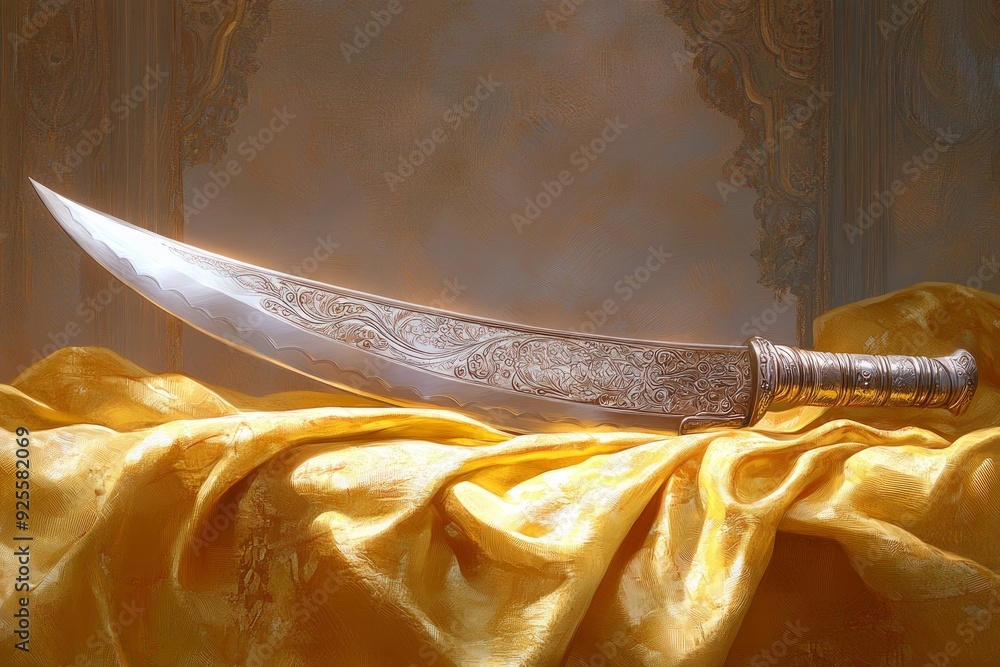 Sikh Kirpan Ceremonial Blade Sikhism Religion Spiritual Symbol Stock ...