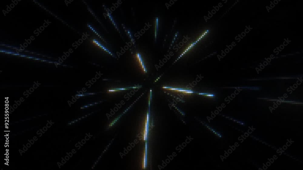 Flying Lines Pixel Animation. Retro Gaming Electric Move of Dynamic ...