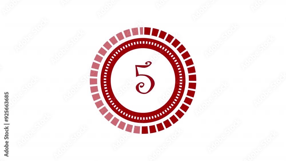 10 seconds countdown timer with white background, 10 to 0 countdown ...