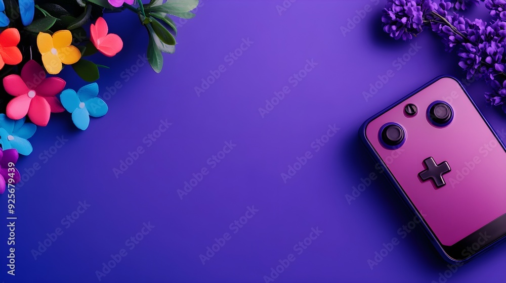 Minimalist mobile game interface with bold icons and smooth transitions ...