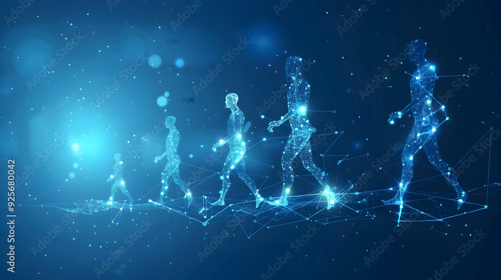 Abstract Human evolution digital transformation innovative of ... Abstract Human evolution digital transformation innovative of ...