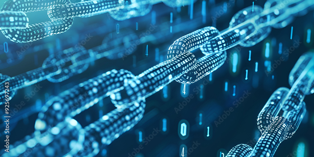 Chain of binary codes, binary digits allows computers to store and ... Chain of binary codes, binary digits allows computers to store and ...