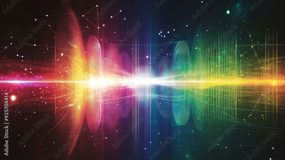 Diagram of electromagnetic spectrum, highlighting wavelengths and ...