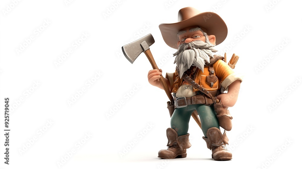Cute Slime Prospector in the Wild West: An Old-Timey Character with a ...